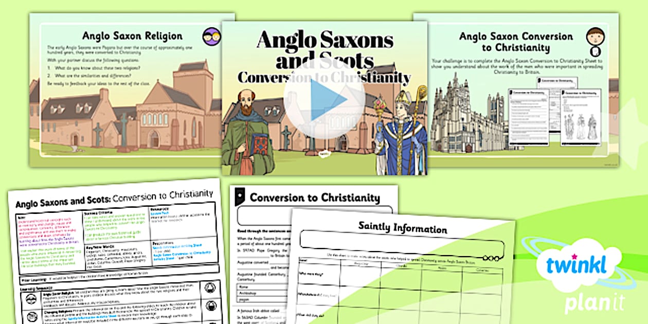 History: Anglo Saxons and Scots: Conversion to Christianity
