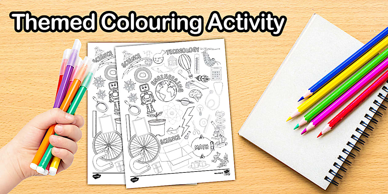 STEM-Themed Colouring Activity