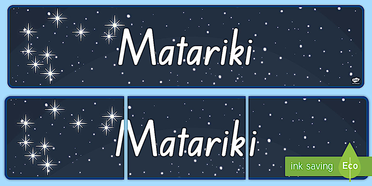 Matariki Nine Stars Display Banner (teacher made) - Twinkl