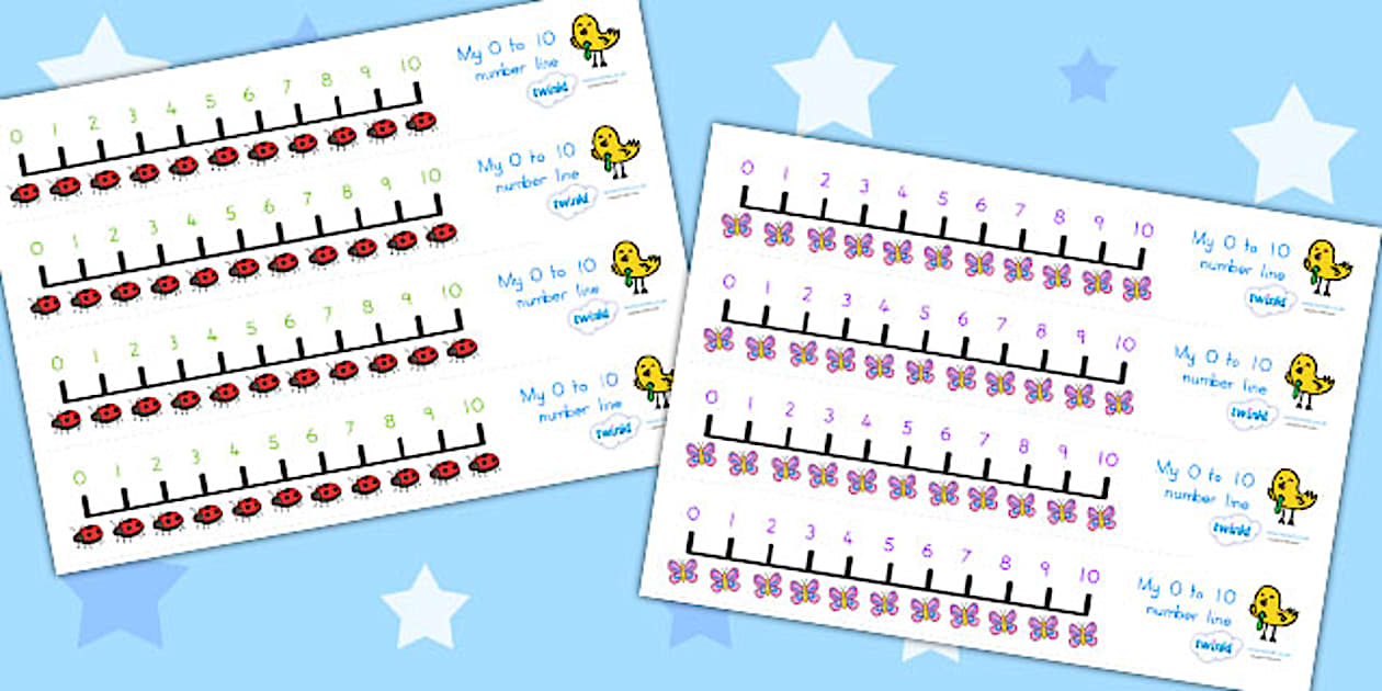 Number Line 0 10 Minibeasts (teacher made) - Twinkl