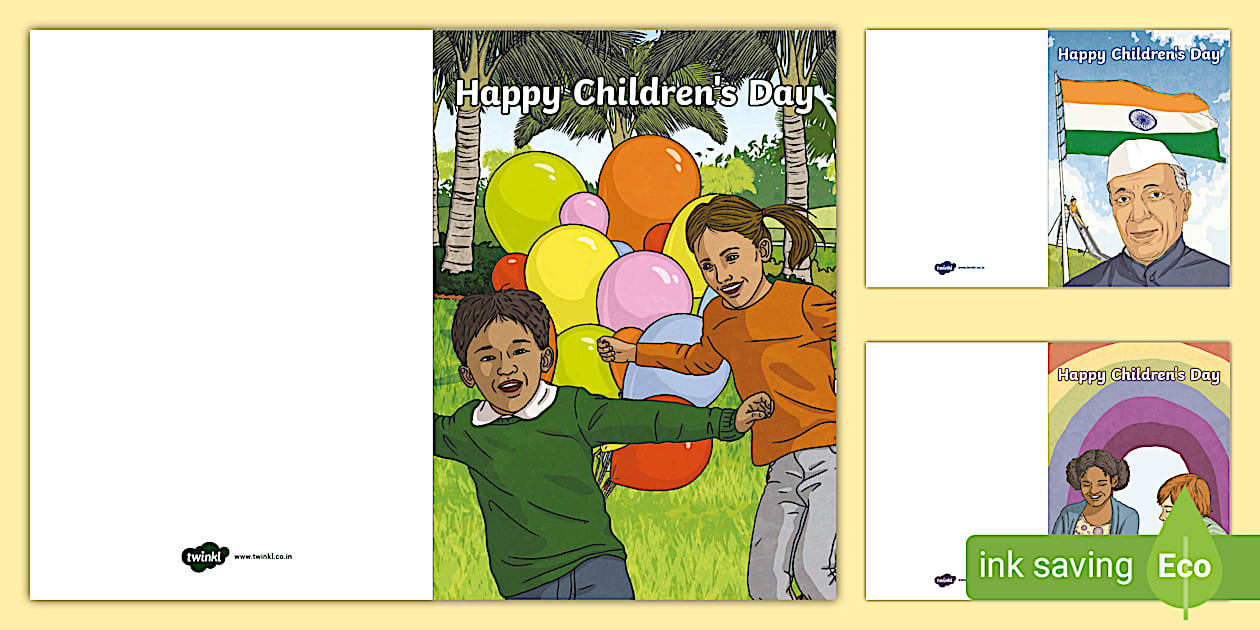 Children's Day Card Template - Children's Day | Twinkl