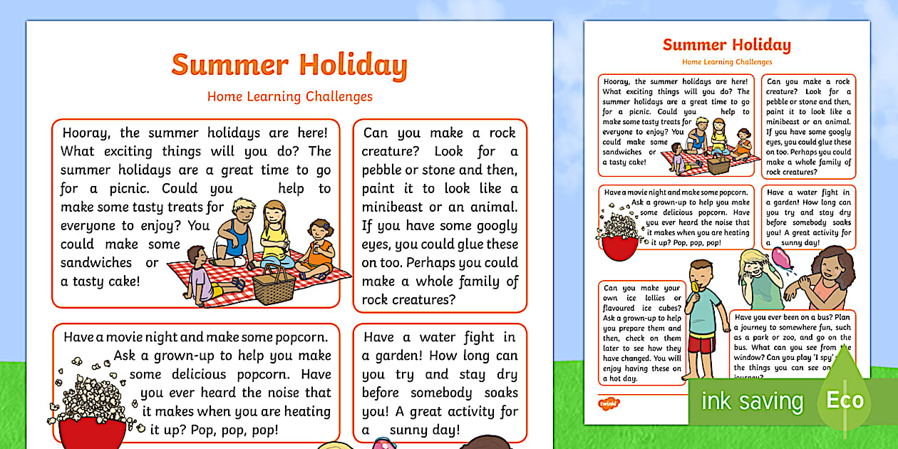 Summer School Holiday Activities At Home - Parents - Twinkl