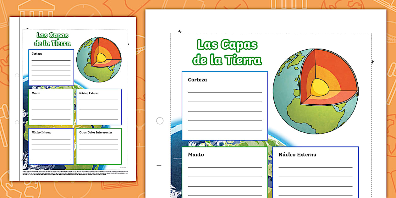 Ficha de Investigación: Las Capas de la Tierra