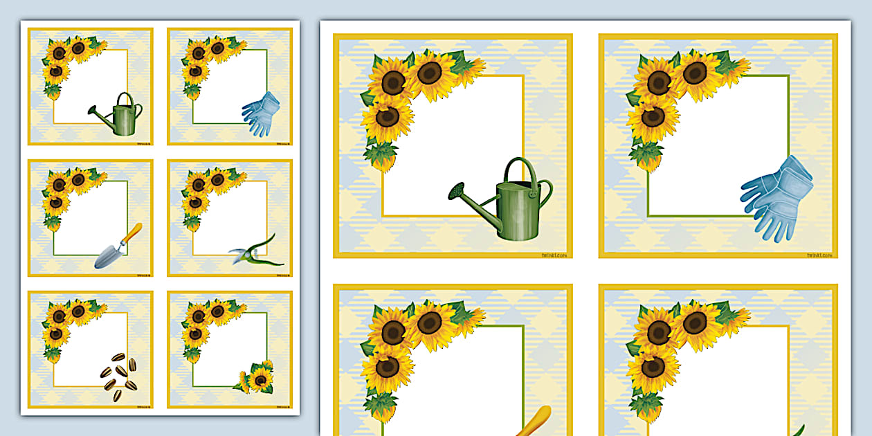 Sunflower-Themed Coat Hook Labels (teacher made) - Twinkl