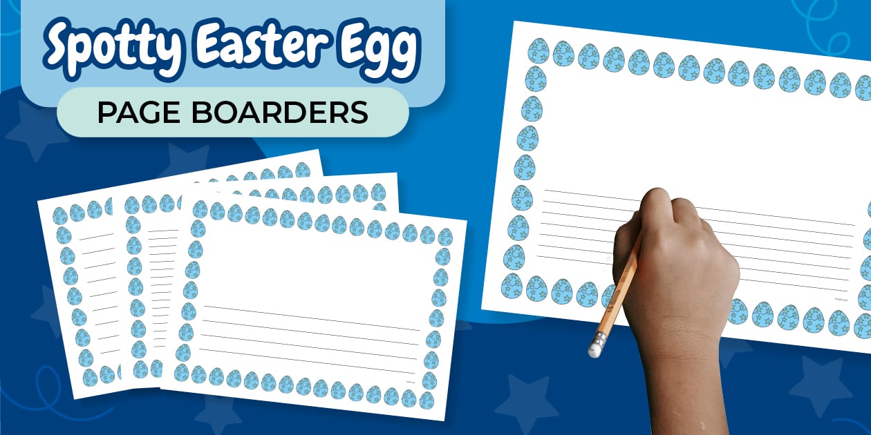 Star Easter Egg Page Borders