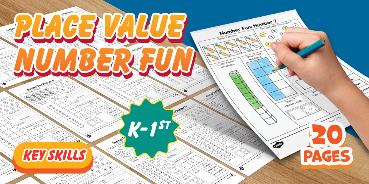 K-1st Grade Number Sense Place Value Activity | Twinkl USA