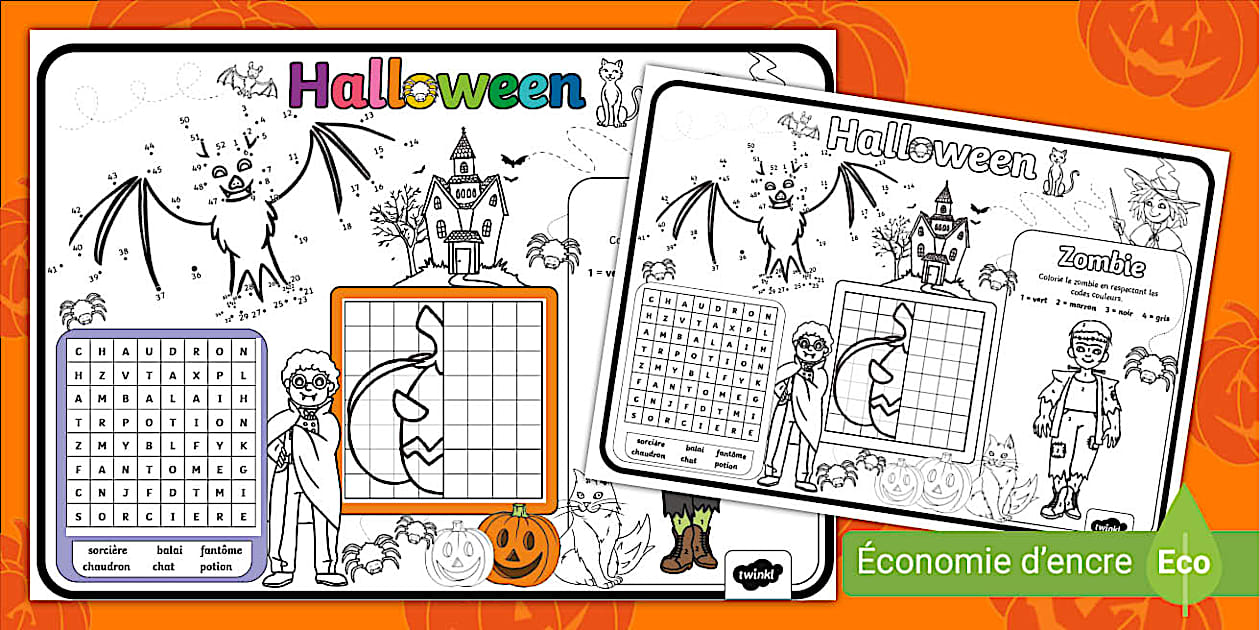 Set d'activités d'Halloween (Teacher-Made) - Twinkl