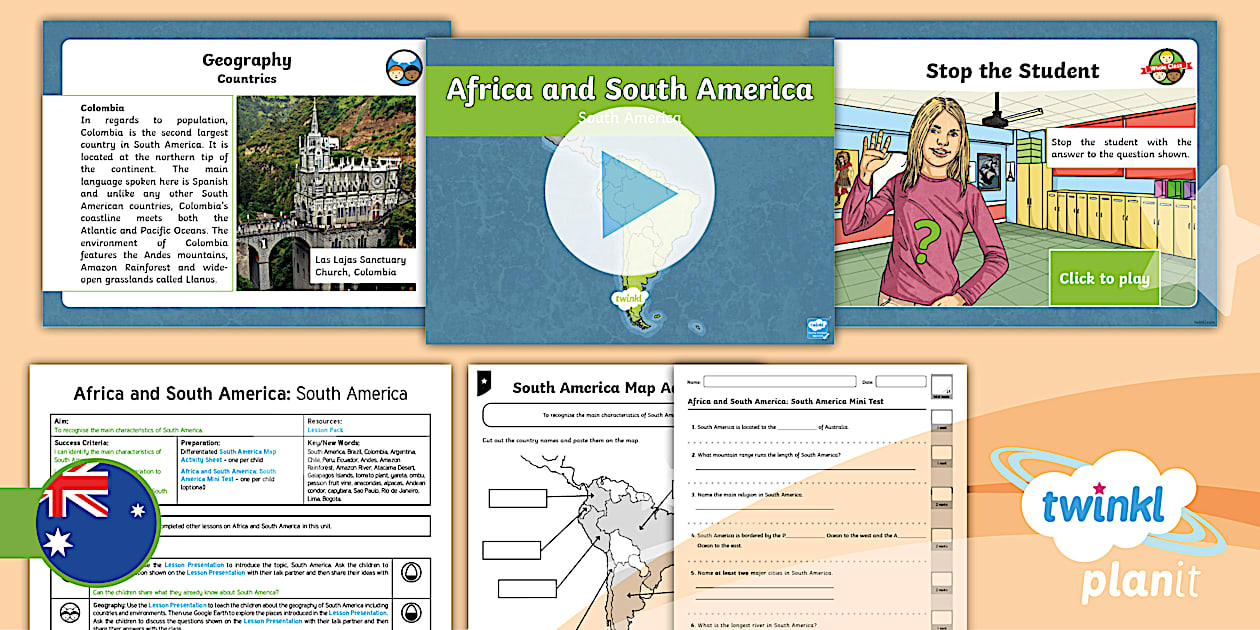 Year 4 HASS Geography Africa and South America Lesson 5