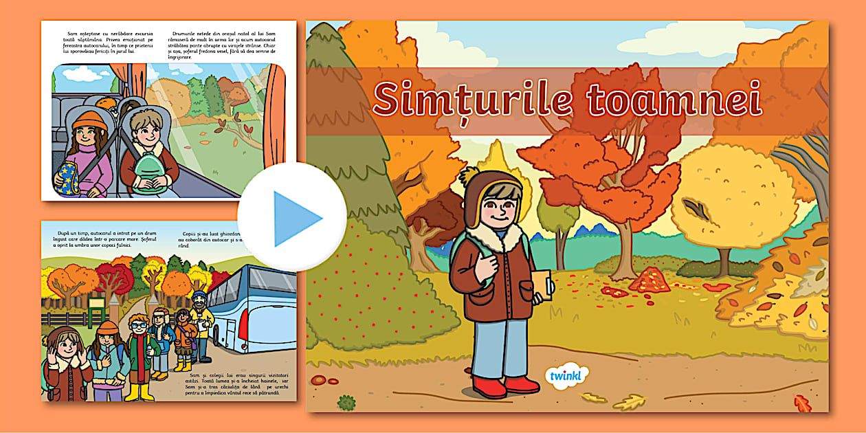 Simțurile toamnei – Poveste PowerPoint - Twinkl
