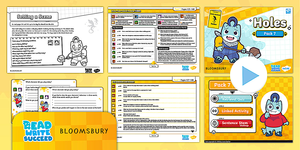 Holes Whole-Class Guided Reading Pack 7 [UKS2]