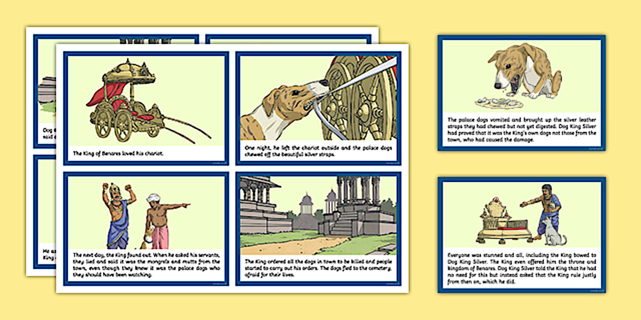 Editable Dog King Silver Story Cards (teacher made) - Twinkl