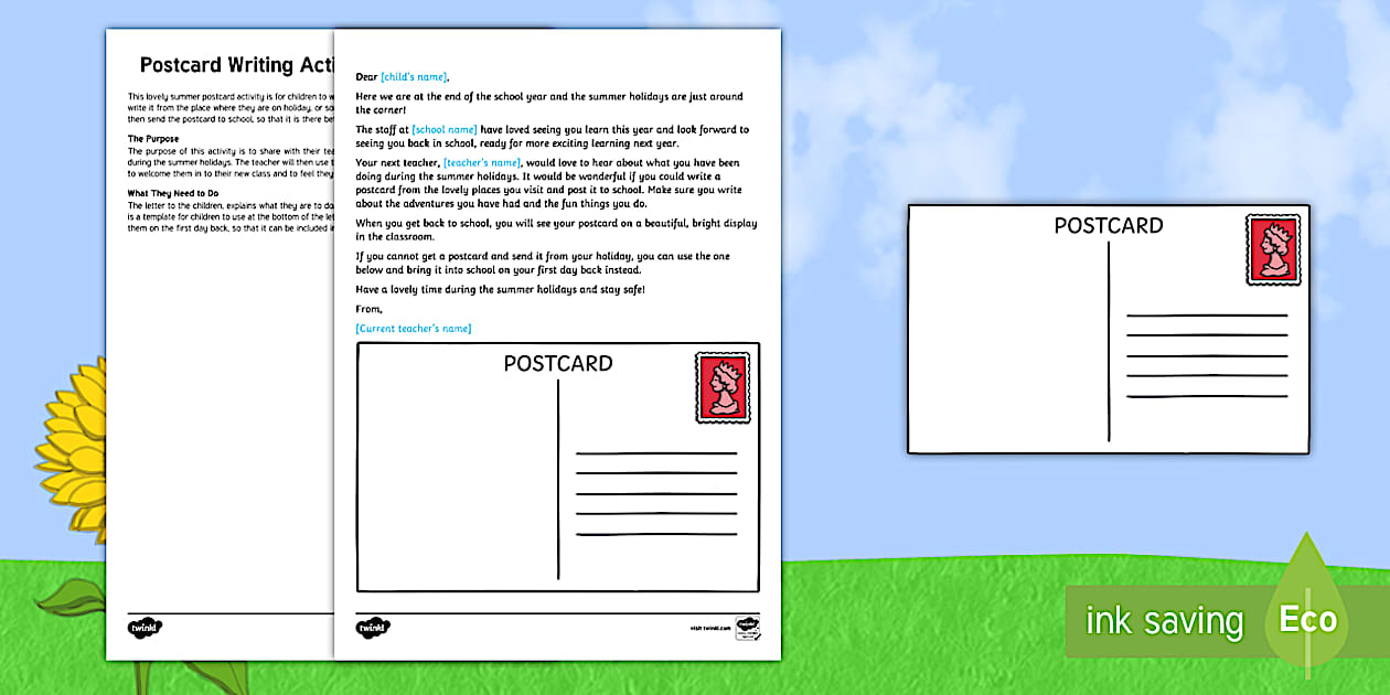Summer Postcard Activity Pack (Teacher-Made) - Twinkl