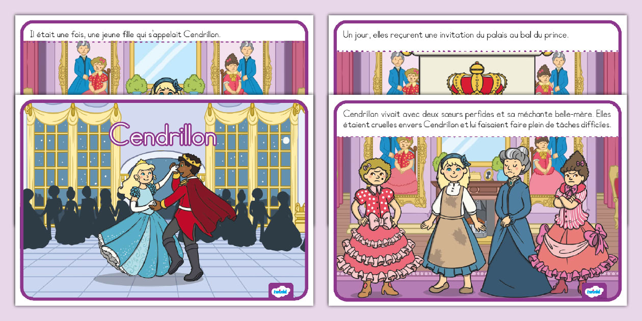 Affiches: conte de Cendrillon (l'enseignant a fait) - Twinkl