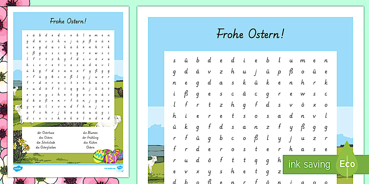 Ostern Suchsel (teacher made) - Twinkl