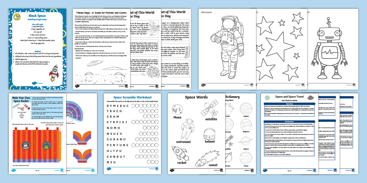 Space Day Activity Pack (teacher made) - Twinkl