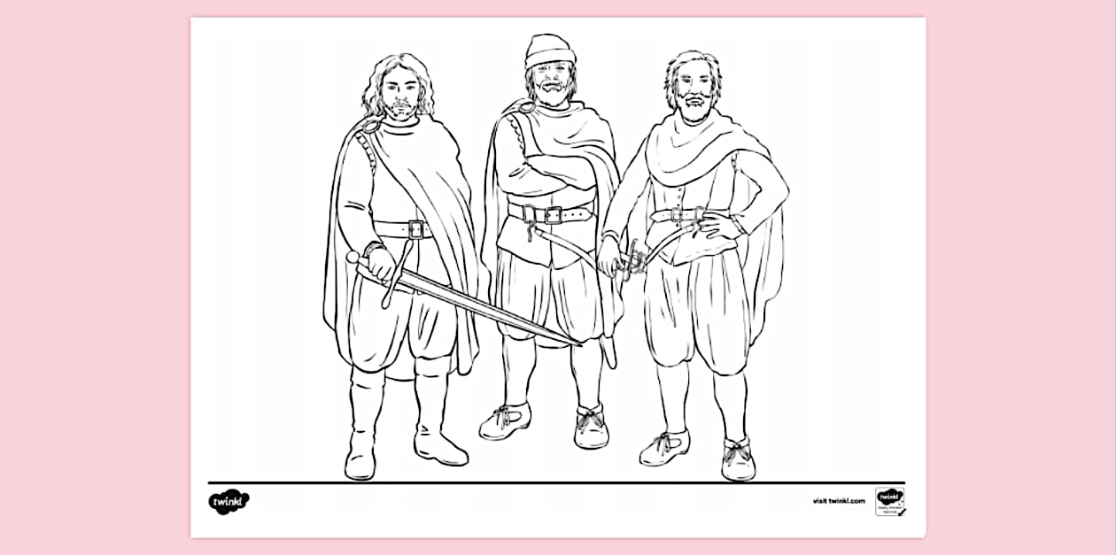 Grace O'Malley's Crew Colouring Sheet (teacher made)