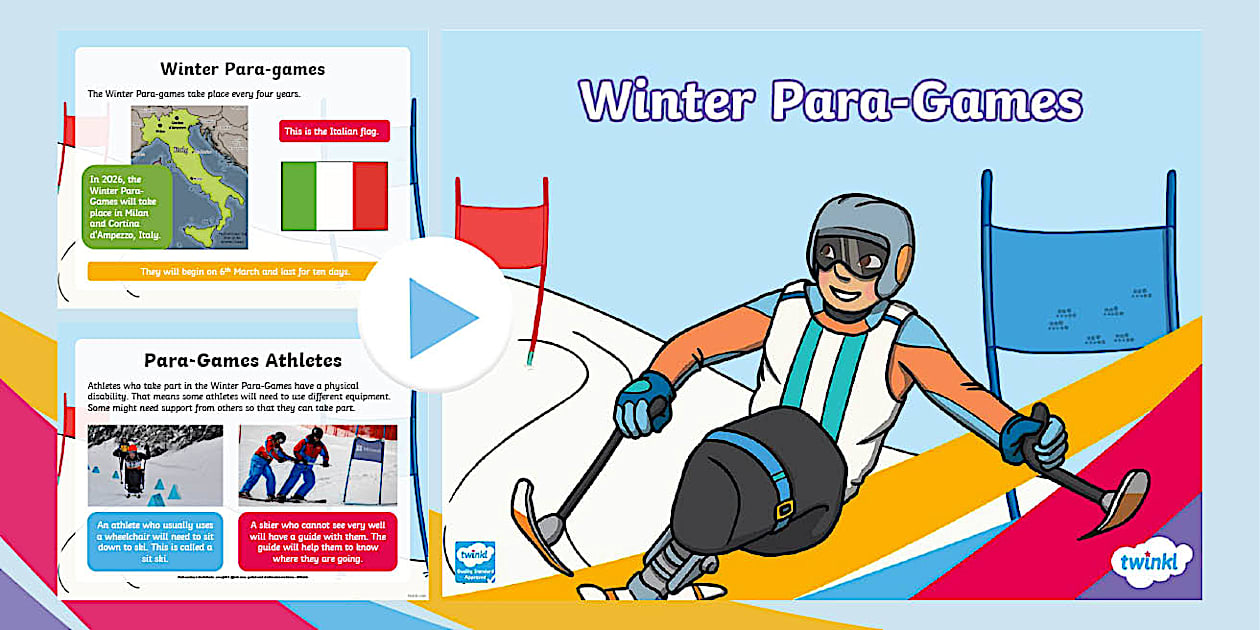 EYFS Winter Para-Games Information PowerPoint (teacher made)