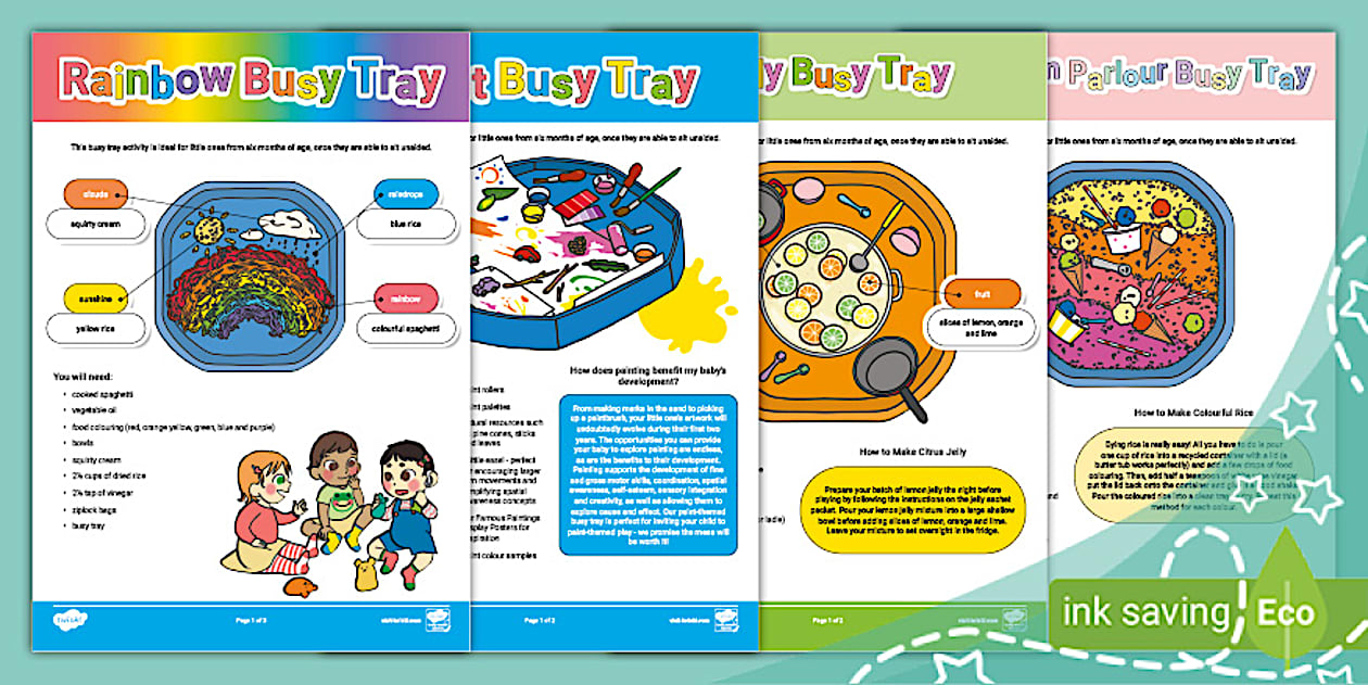 Colour-Themed Busy Tray Pack (teacher made) - Twinkl