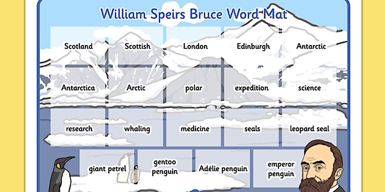 Cursive William Speirs Word Mat (professor feito) - Twinkl
