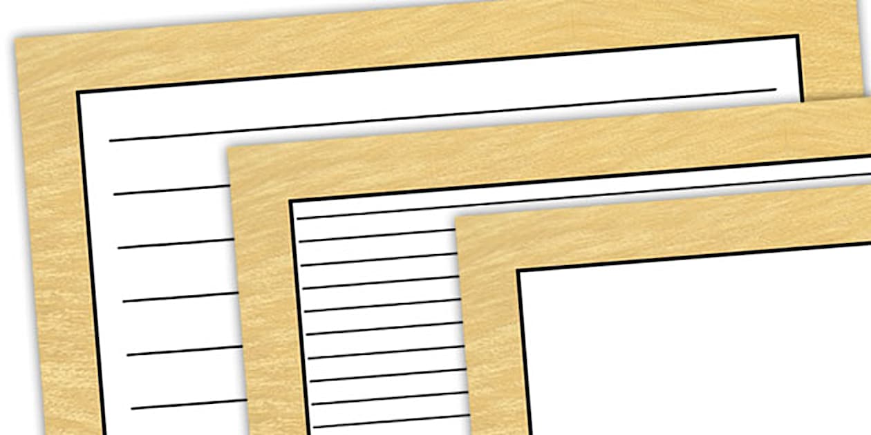 Lion Pattern Landscape Page Border (teacher made) - Twinkl