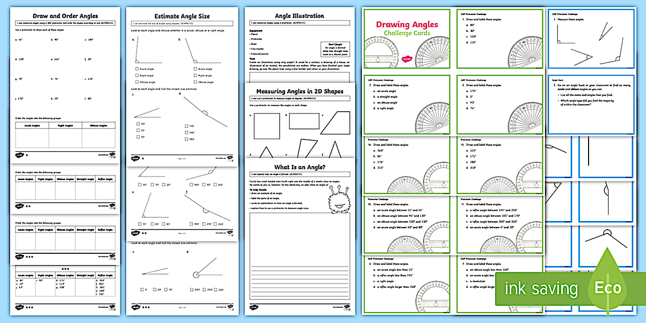 Angle Resource Pack | Year 5 Geometry Test | Twinkl - Twinkl