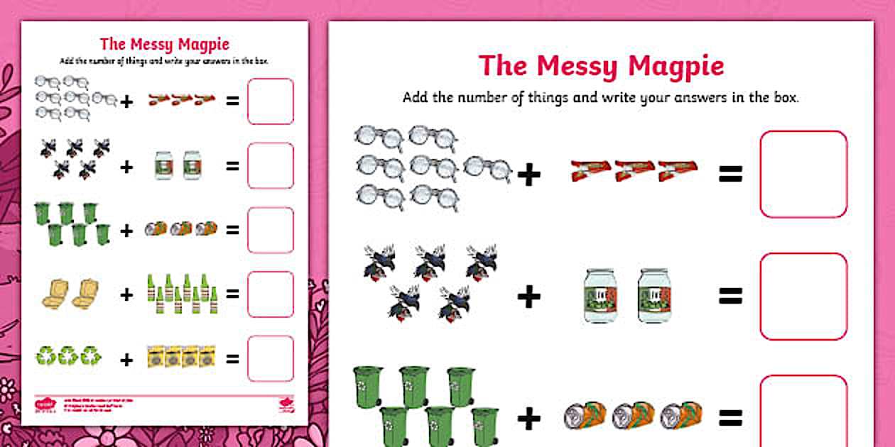 Addition to 10 Worksheet (teacher made) - Twinkl