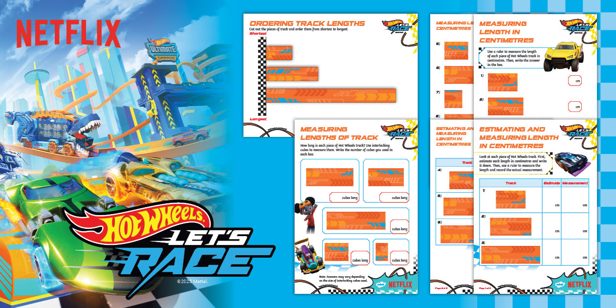 👉 Hot Wheels Measurements: Measuring Length Activity Sheets