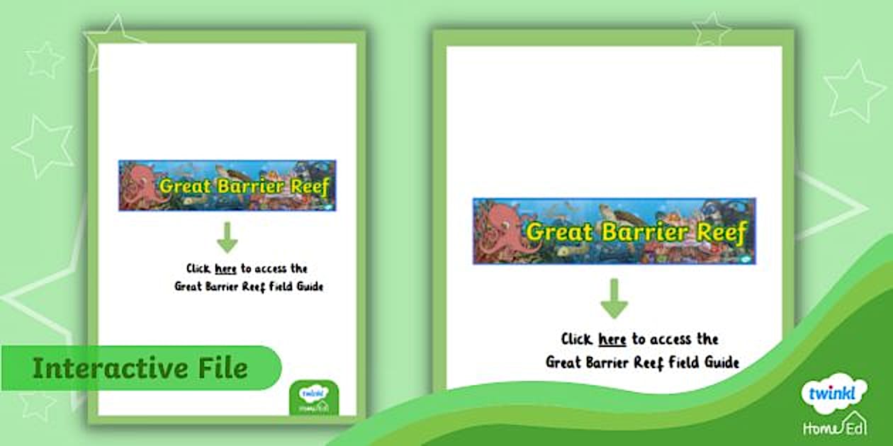 Great Barrier Reef Field Guide (teacher made) - Twinkl