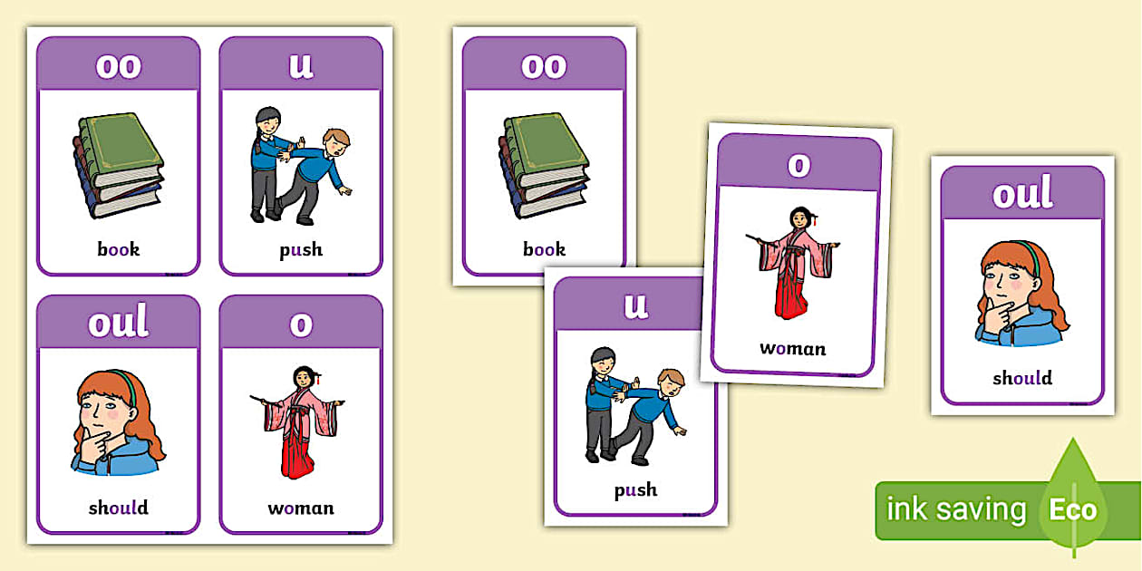 My short 'oo' Sound Family Flashcards