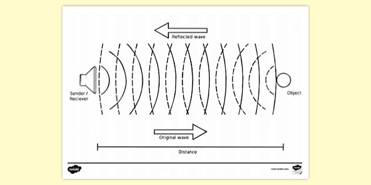 Ultrasound Wave Colouring Sheet | Colouring Sheets - Twinkl