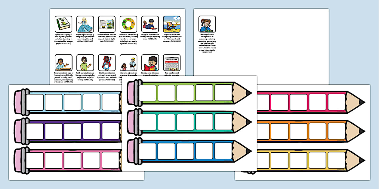 Foundation Reading Pencil Targets Assessment Tracker