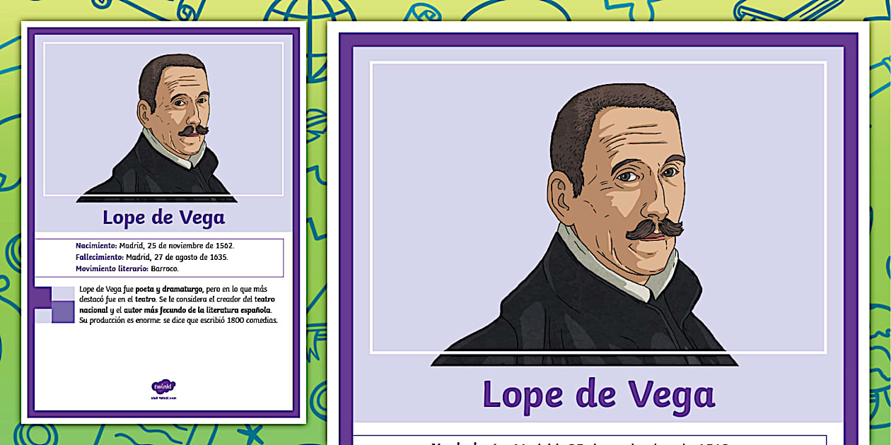 Póster informativo: Lope de Vega