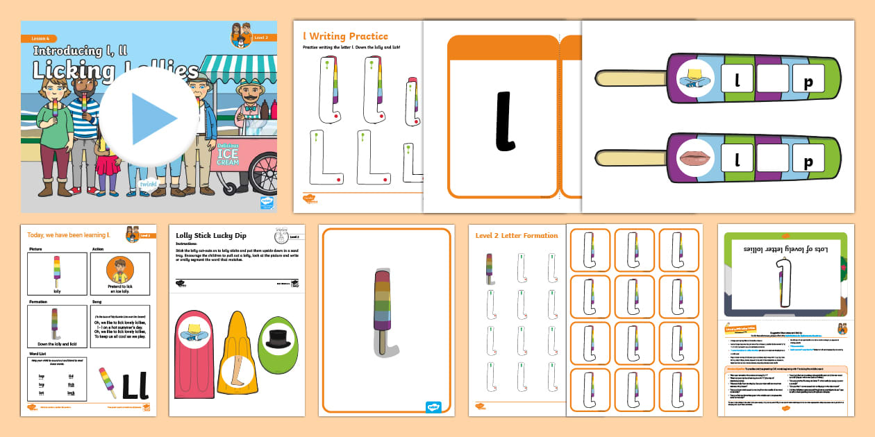 'l' phoneme Lesson Plan - Level/ Phase 2 Wk5L4 - Twinkl Phonics