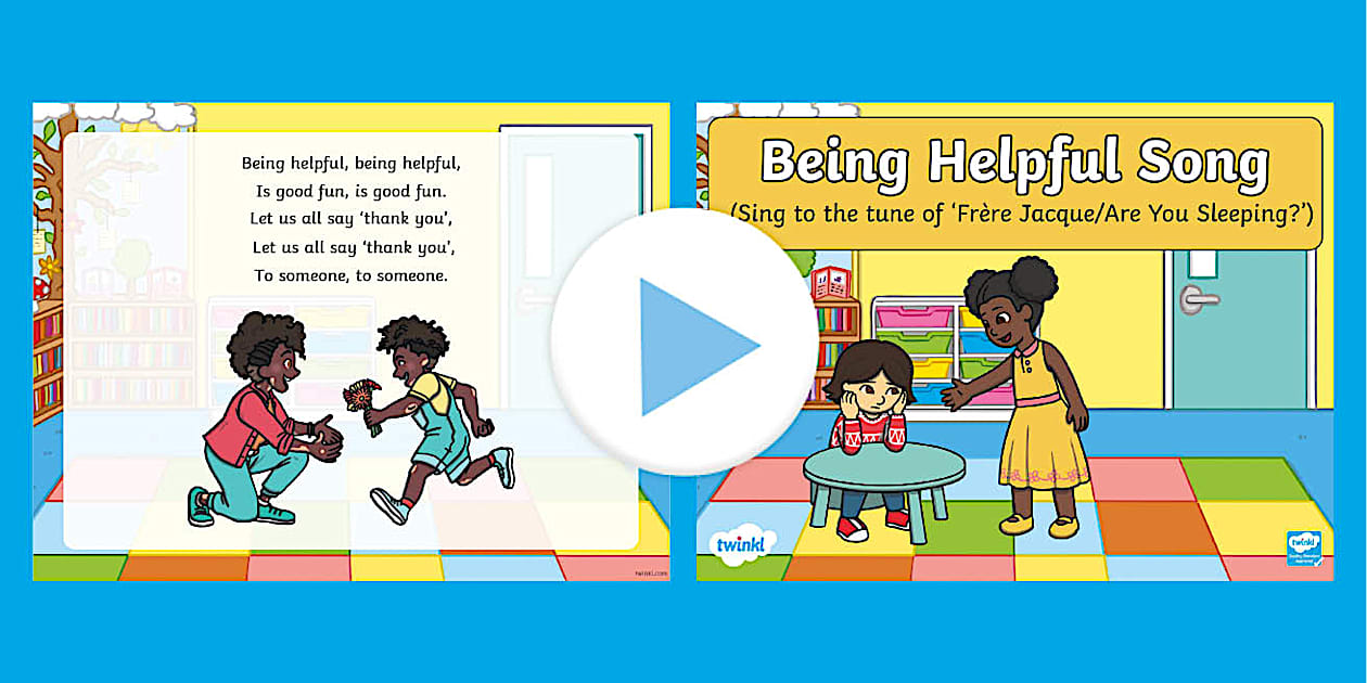 Being Helpful Song PowerPoint | Pictures of Being Helpful
