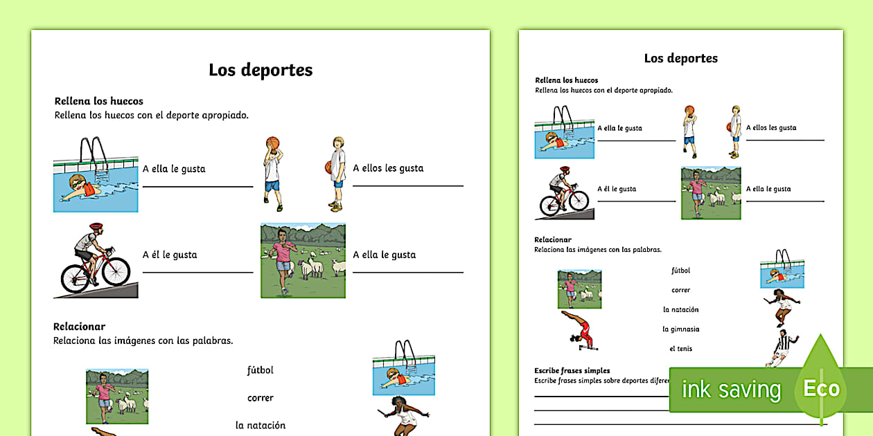 Sports Worksheet / Worksheet - Twinkl