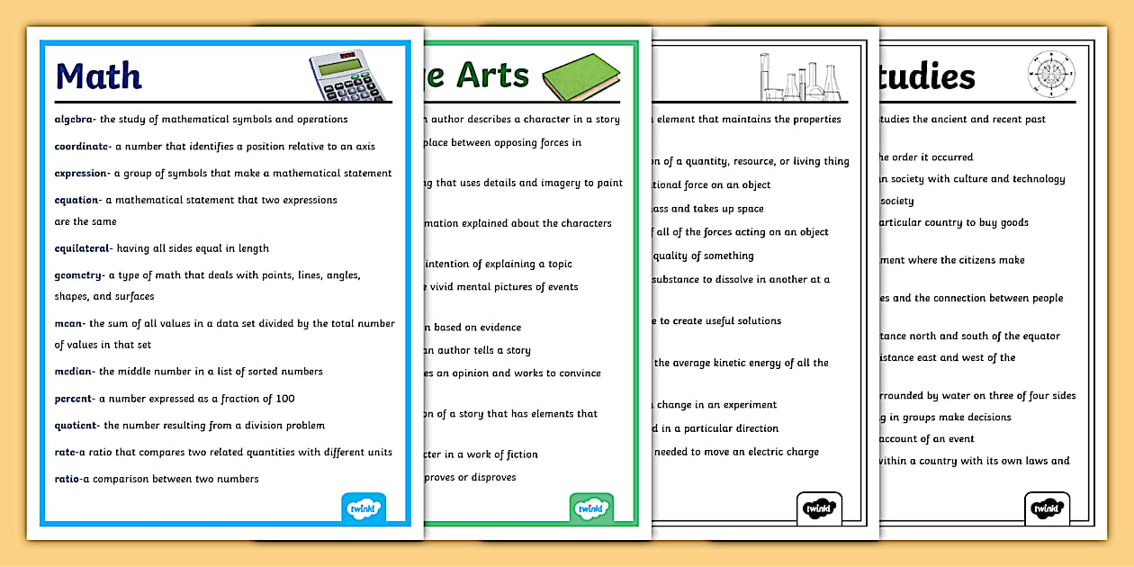 6th Grade Word List | Sixth Grade Vocabulary | Core Vocab