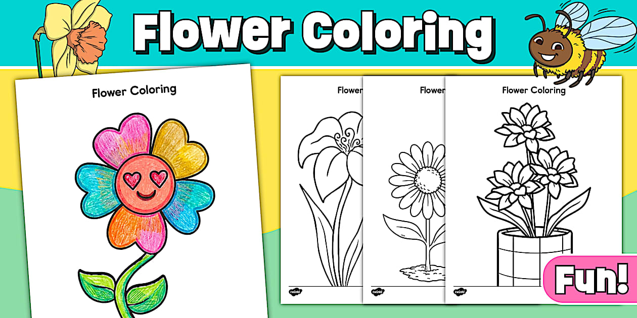 Flower Coloring Pages