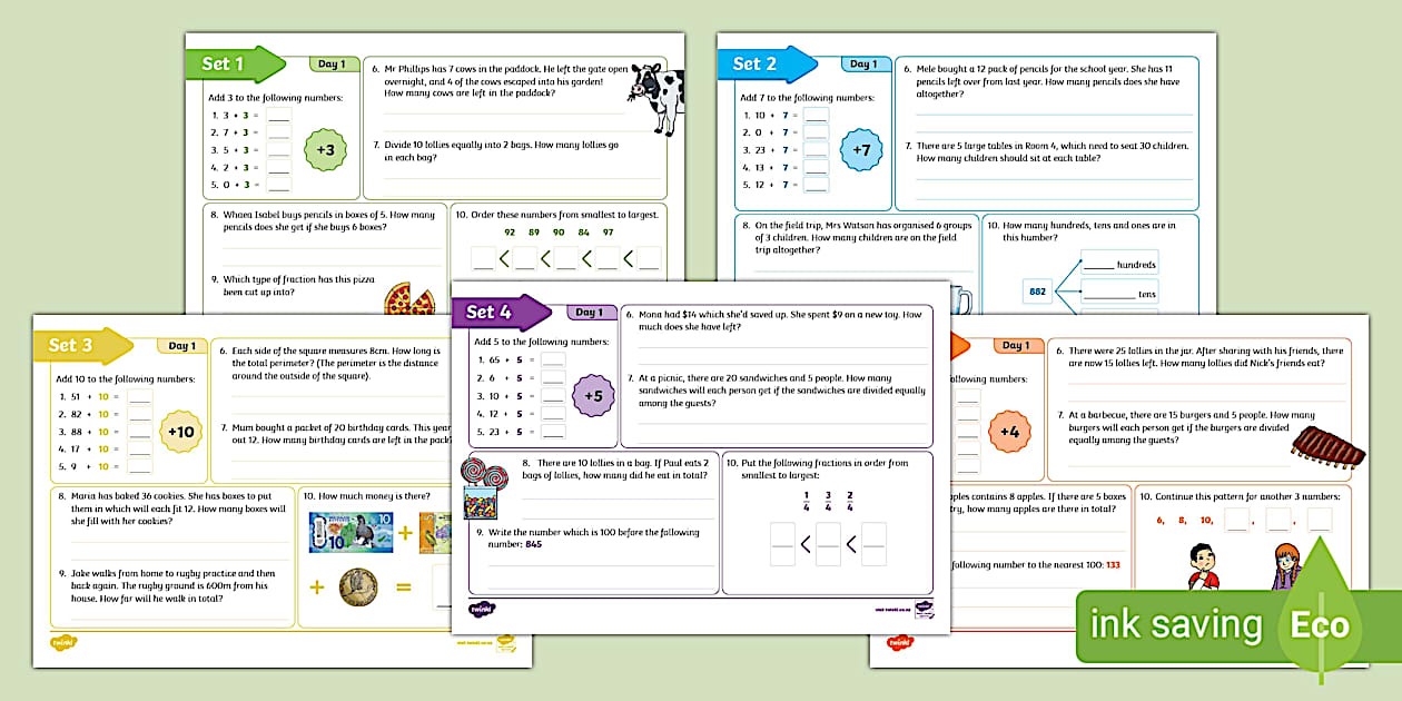 Level 2 Maths Practice | Twinkl (teacher made) - Twinkl