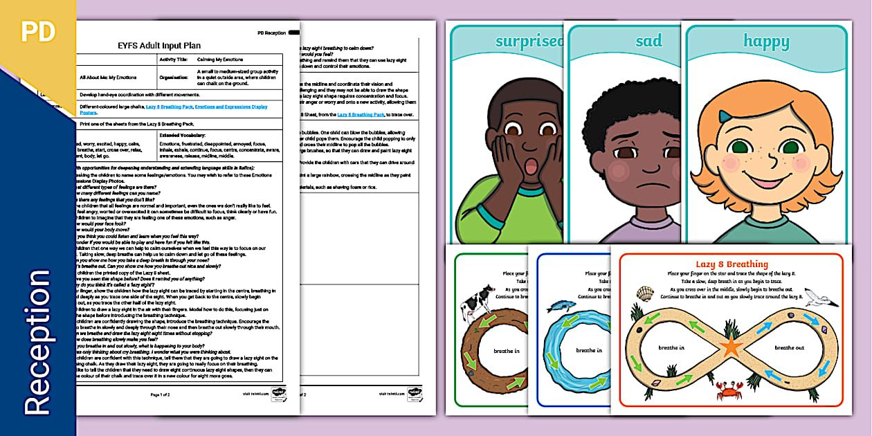 EYFS Calming My Emotions Adult Input Plan and Resource Pack