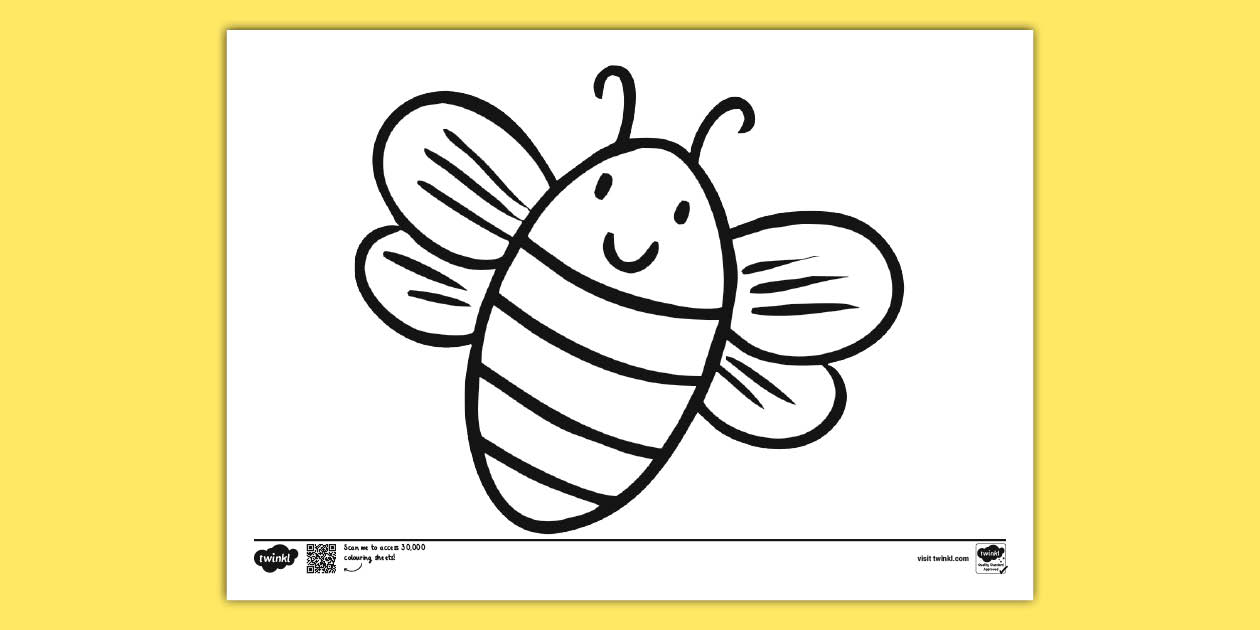 Bumble Bee Template | FREE | Download and Print | Twinkl