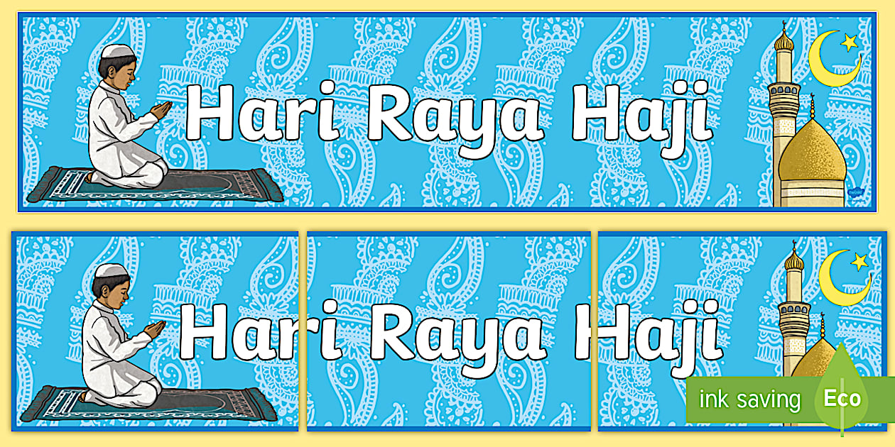 Hari Raya Haji Display Banner (teacher made) - Twinkl