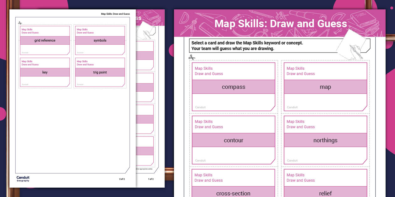 Map Skills Draw & Guess Activity (Teacher-Made) - Twinkl