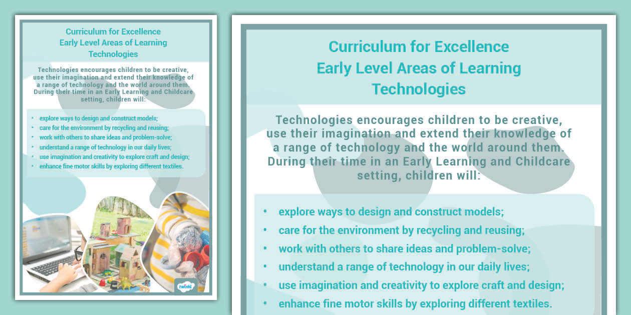 CfE Early Level Technologies Display Poster (teacher made)