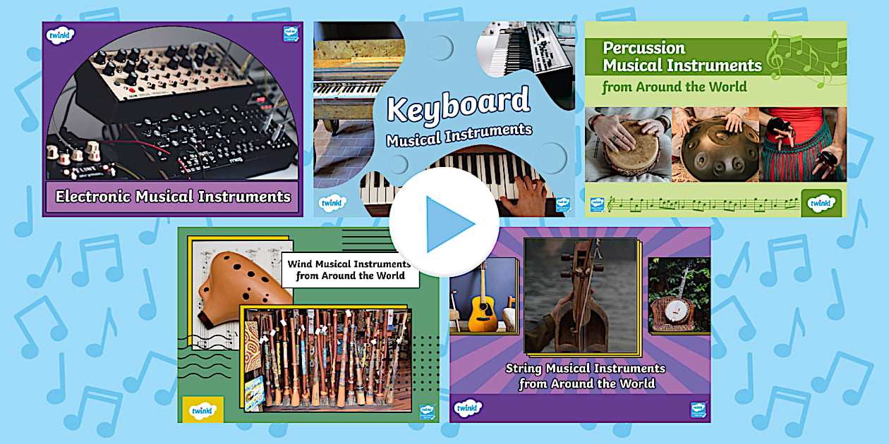 👉 KS2 Musical Instruments Photo Powerpoint Pack - Twinkl