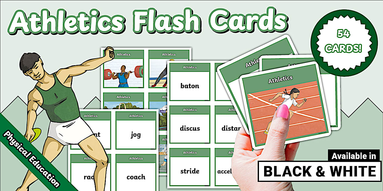 IP Physical Education – Athletics – Flash Cards (CAPS Aligned)