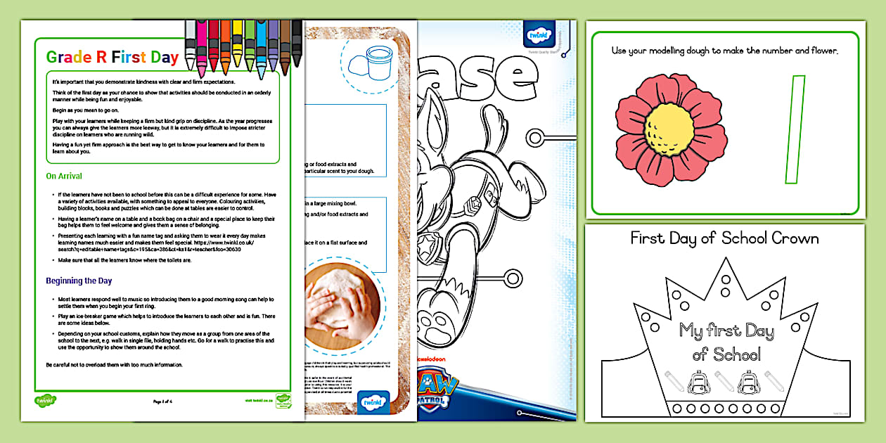 First Day of Grade R Pack (Teacher-Made) - Twinkl
