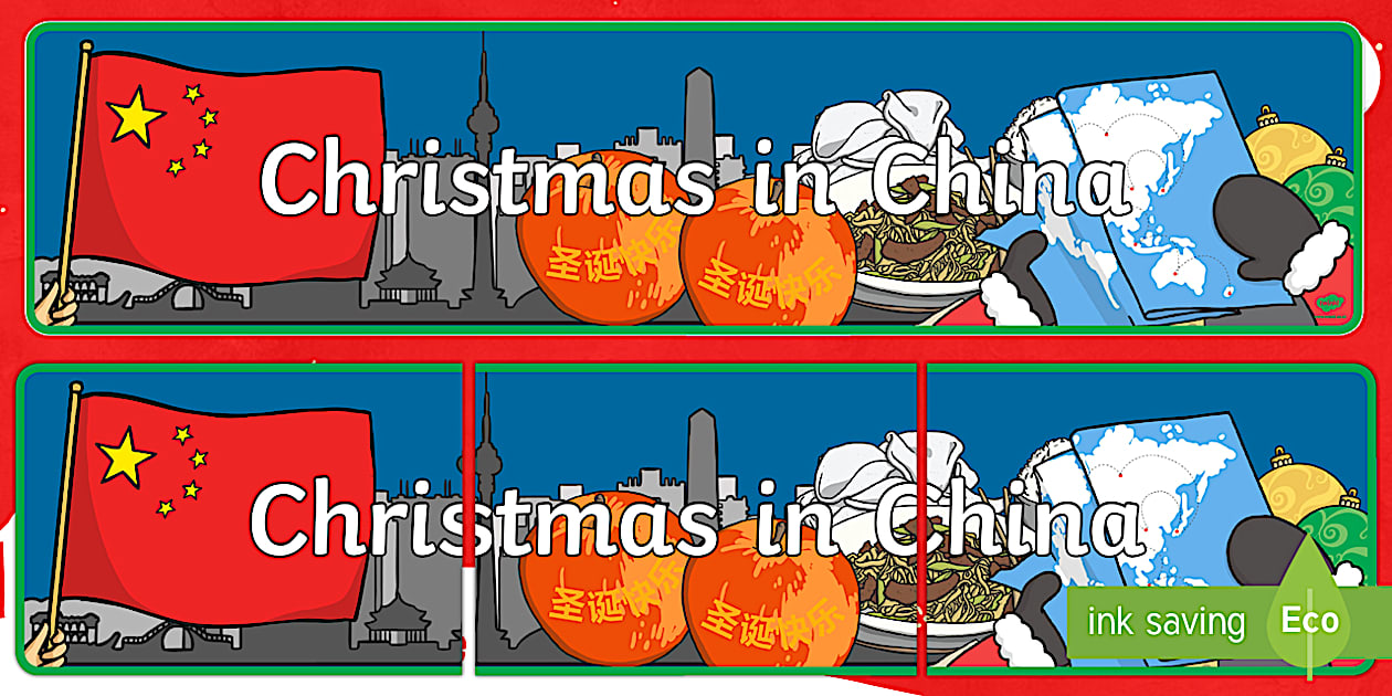 Christmas in China Banner - Twinkl