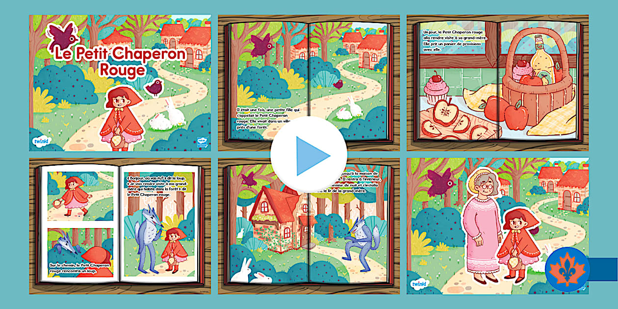 Le Petit Chaperon rouge Primary Story PowerPoint - Twinkl