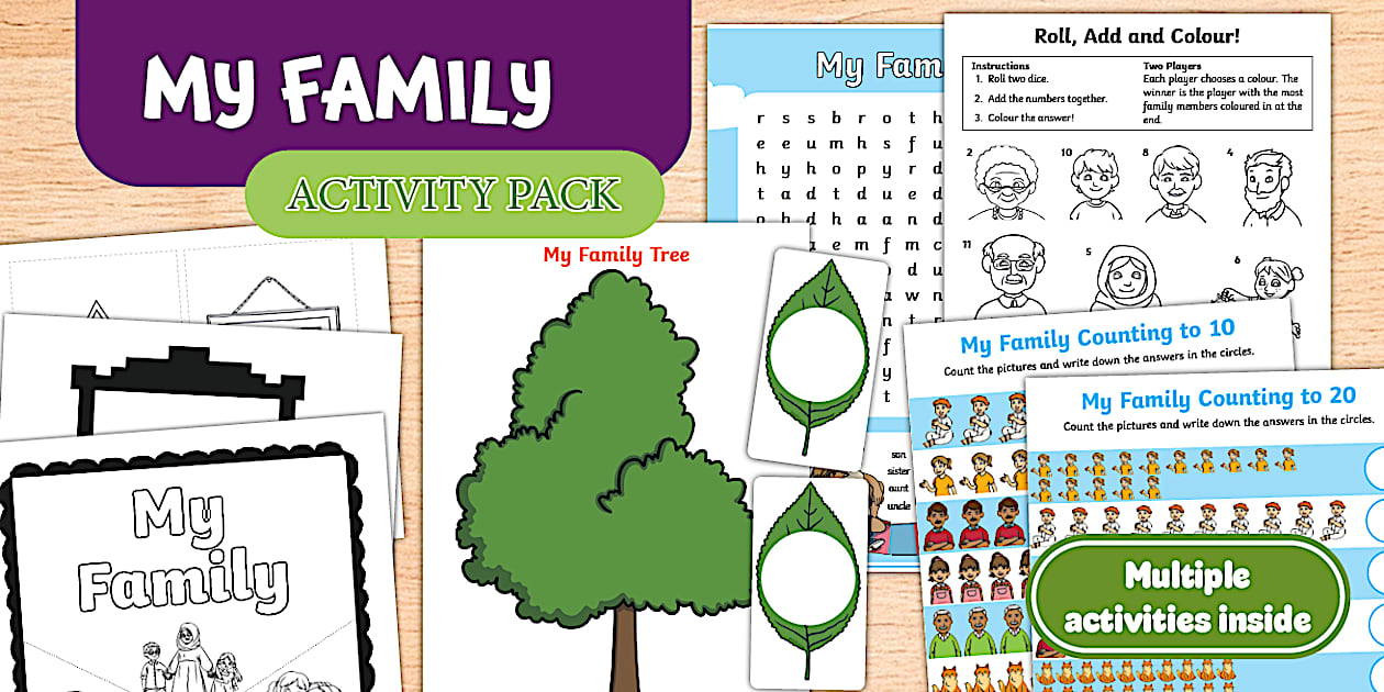 My Family Activity Pack - Twinkl