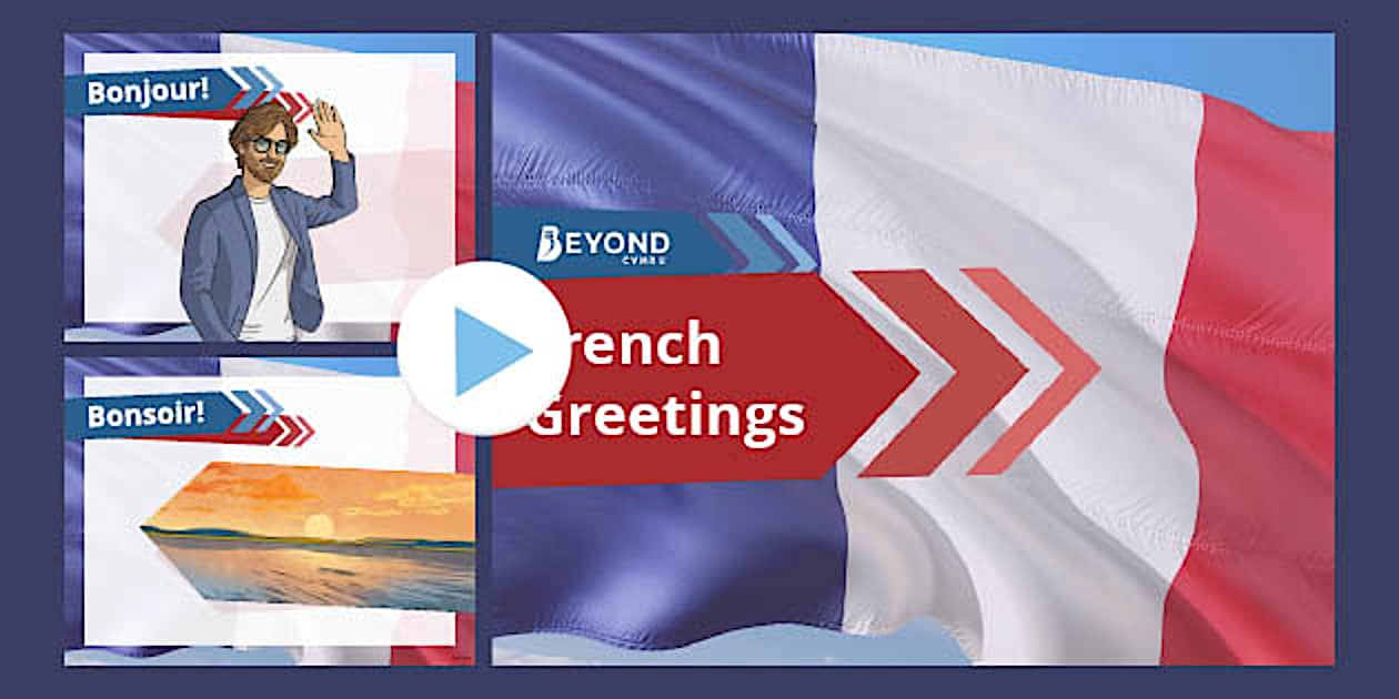 French Greetings Presentation (teacher made) - Twinkl